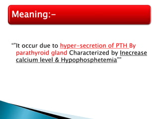 Hyperparathyroidism | PPTX