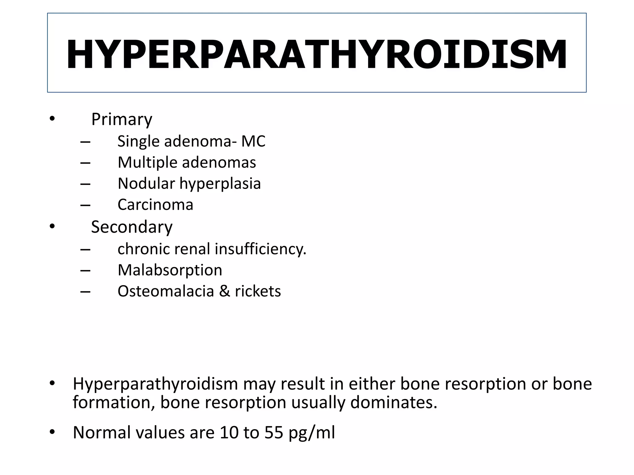 Hyperparathyroidism | PPTX