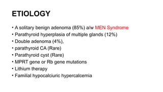 hyperparathyroidism definition and so on | PPTX