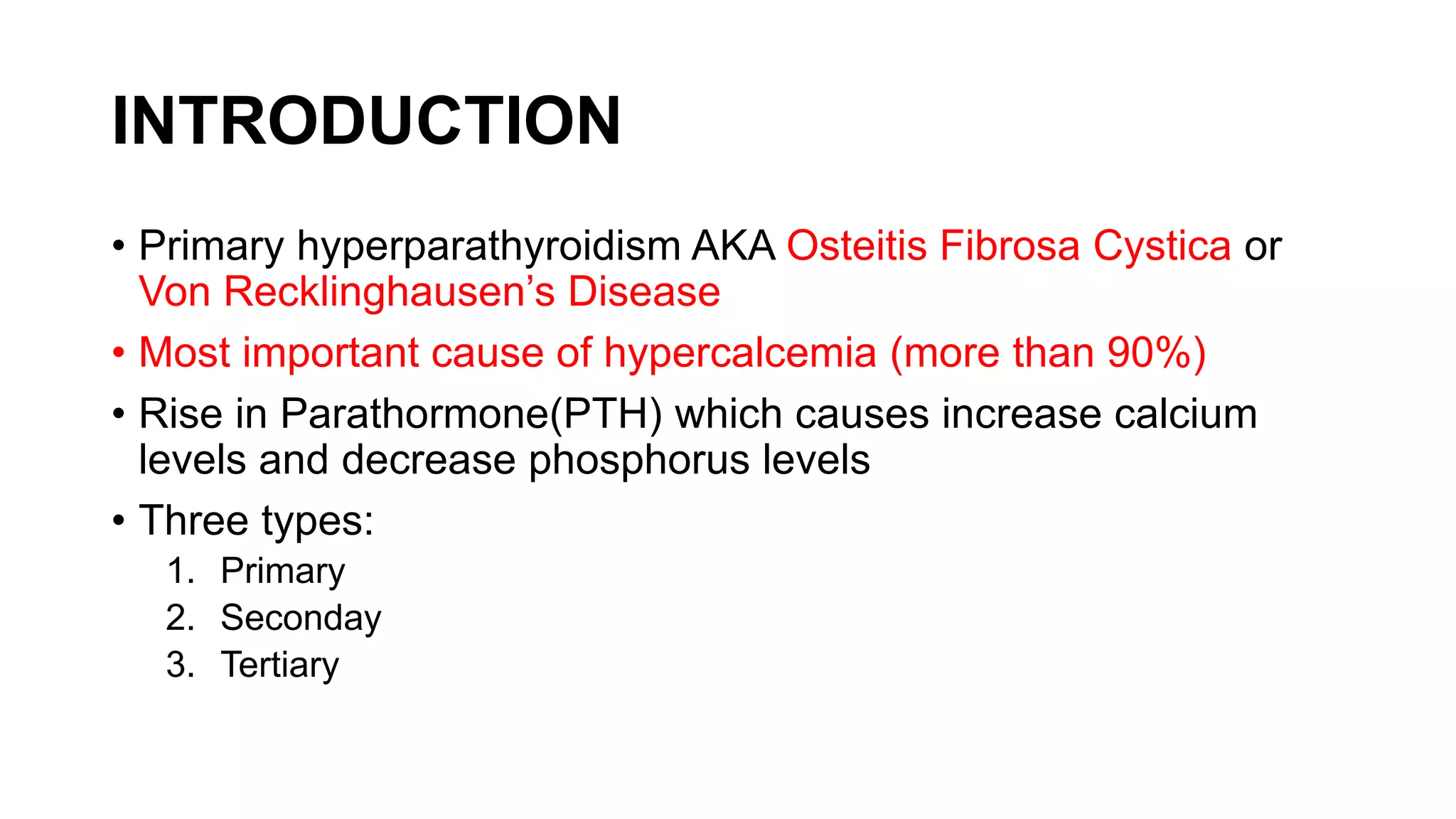 Hyperparathyroidism | PPTX