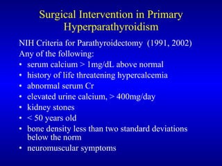 Hyperparathyroidism Mancini | PPT