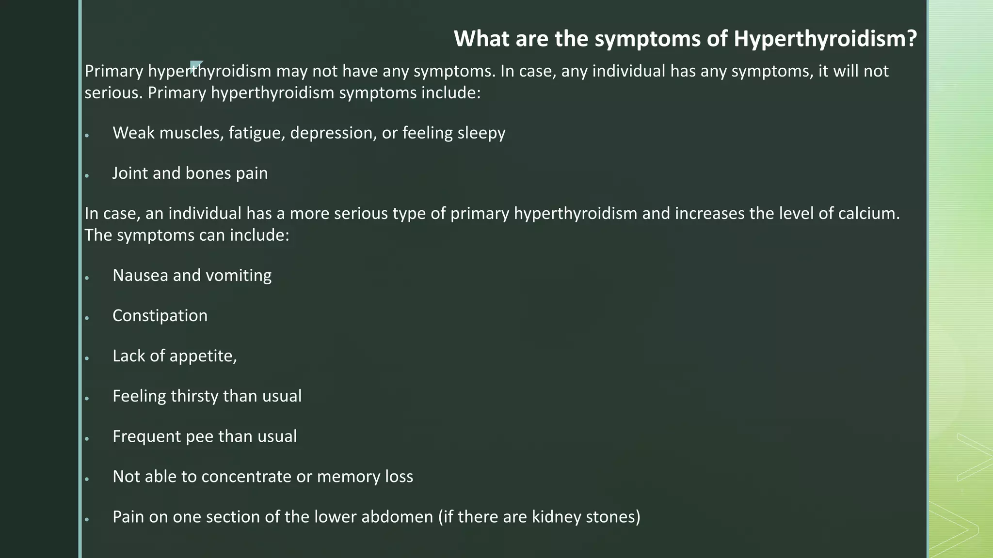 Hyperparathyroidism – causes, symptoms, diagnosis & treatment | PDF