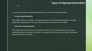 Hyperparathyroidism – causes, symptoms, diagnosis & treatment | PDF