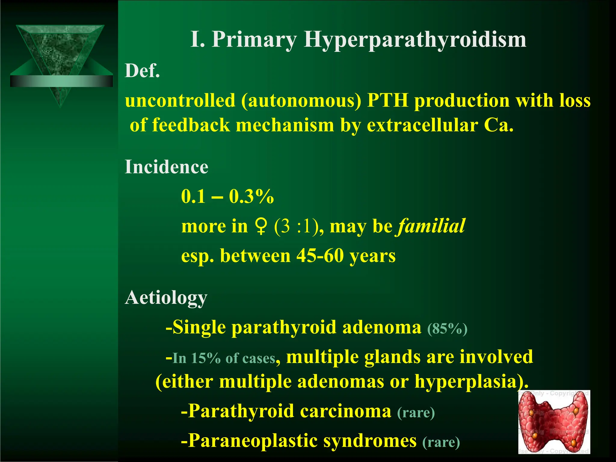 hyperparathyroidism types and management | PPTX