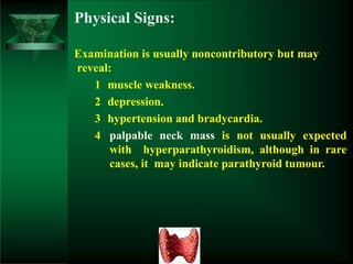 hyperparathyroidism types and management | PPTX