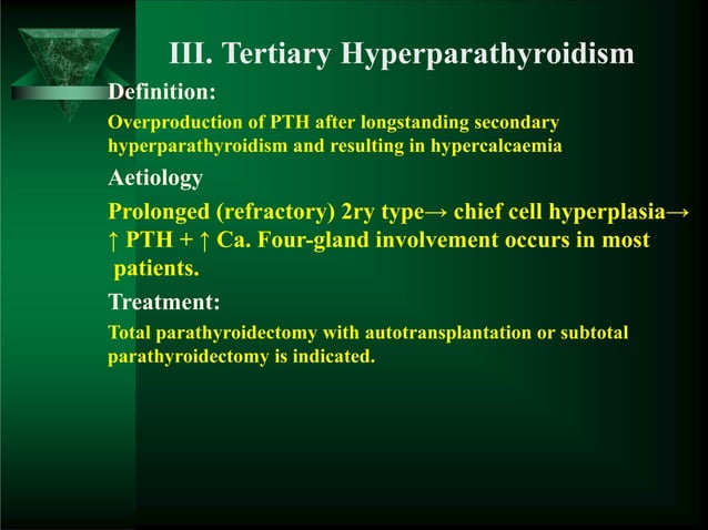 hyperparathyroidism types and management | PPTX