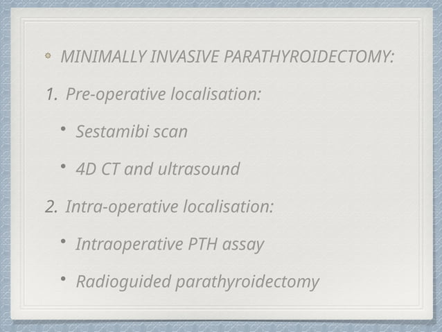 An approach to hyperparathyroidism. . | PPT