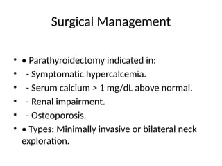 Hyperparathyroidism ppt including all aspects | PPTX