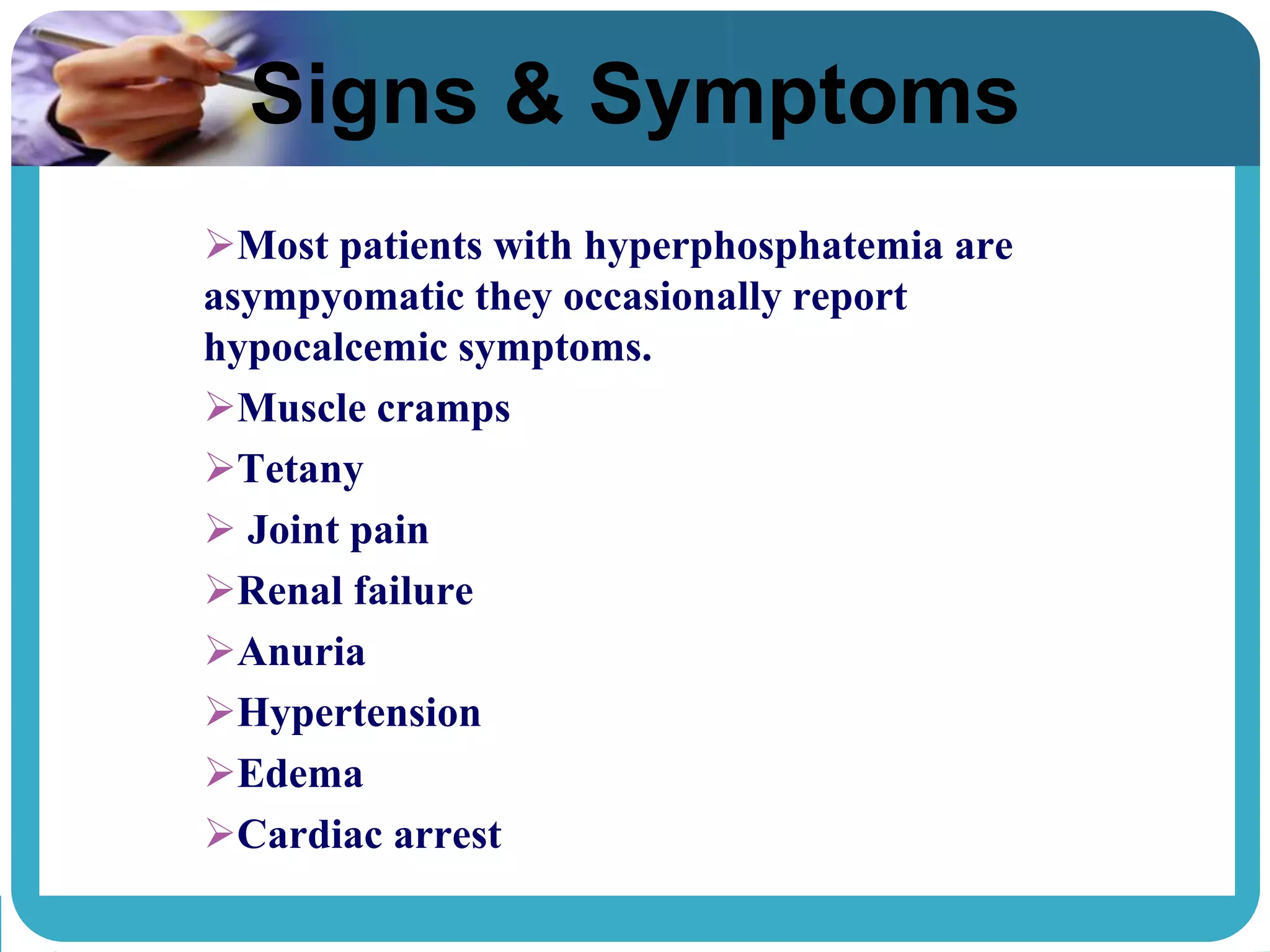Hyperphosphatemia | PPTX