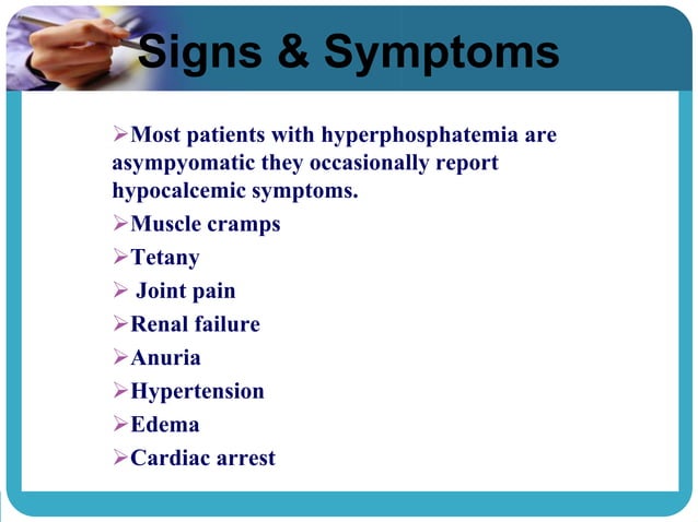 Hyperphosphatemia | PPTX | Nutrition | Healthy Living