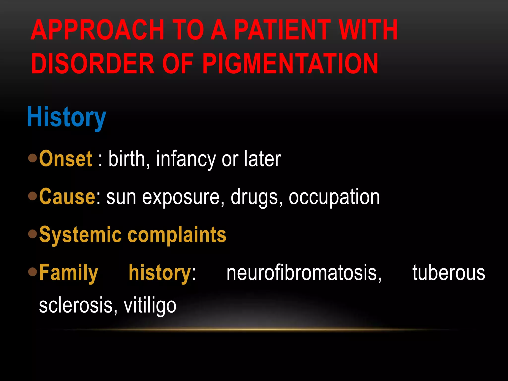 Disorders of Hyperpigmentation | PPTX