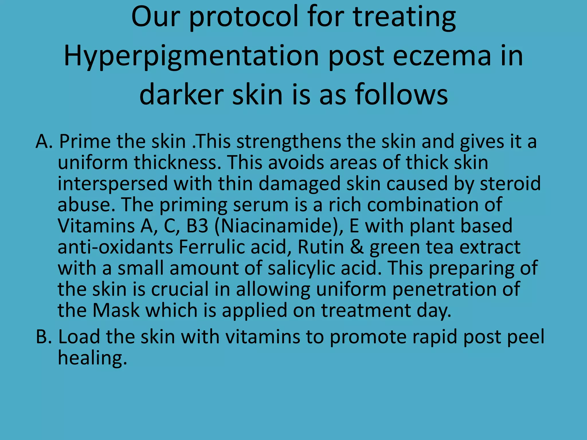 Hyperpigmentation post eczema | PPTX