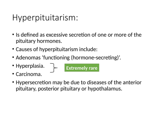 hyperpituitarism.pptx. . | PPTX | Endocrine and Metabolic Diseases ...
