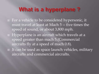 Hyperplane (Aerospace) | PPTX