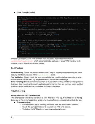 HyperRing SDK Documentation: Advanced NFC and Multi-Factor Authentication Integration for Mobile ...