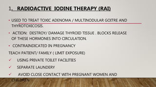 Hyperthyroidism - clinical features, cause, management, surgery | PPT