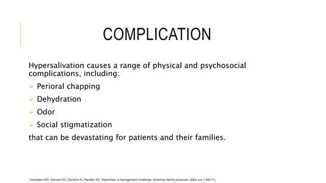 Hypersalivation | PPTX