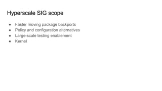 Hyperscale SIG update | PPT