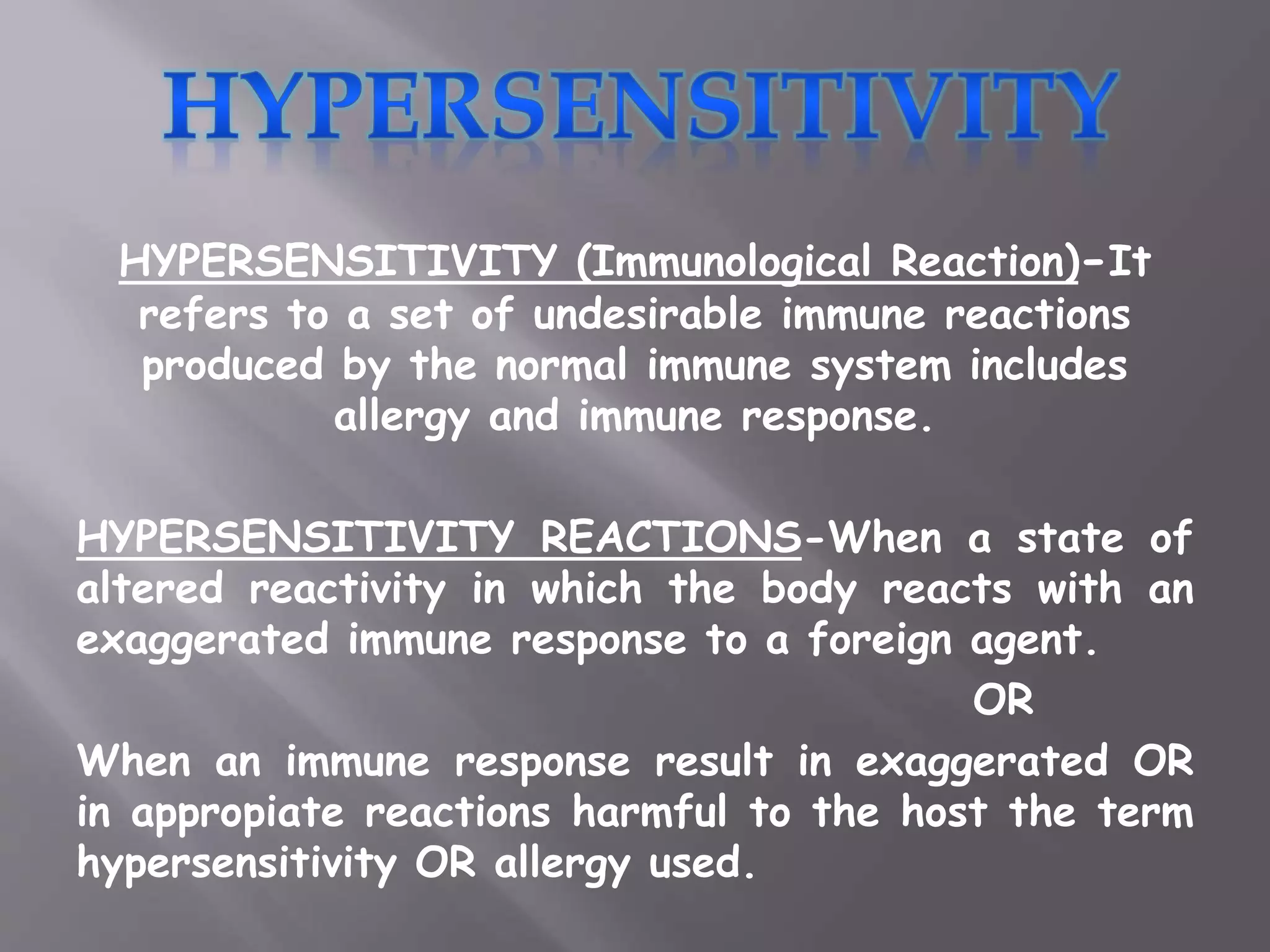Hypersemstivity | PPTX