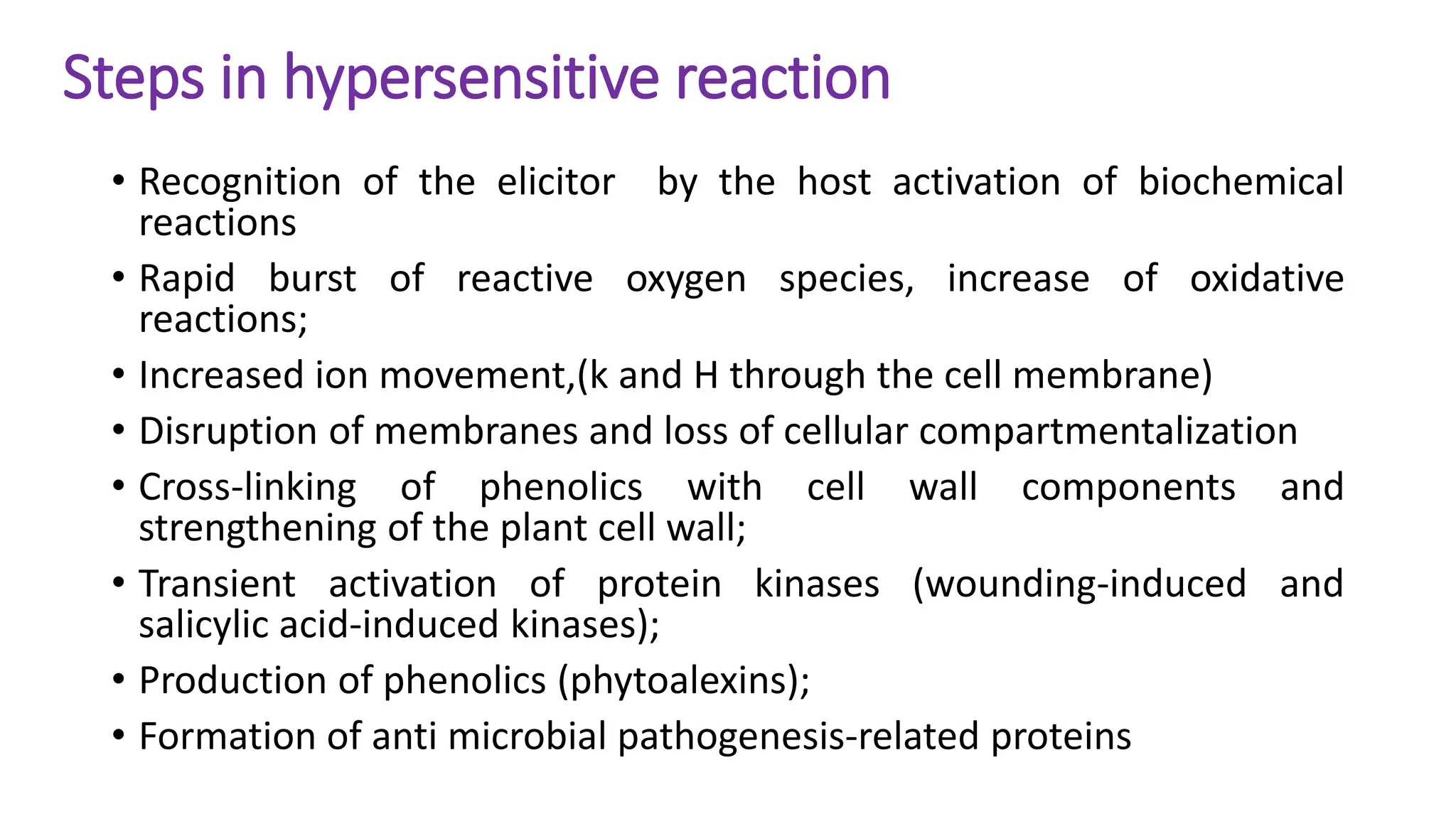 Hypersensitive response ( HR ) in plants | PPTX