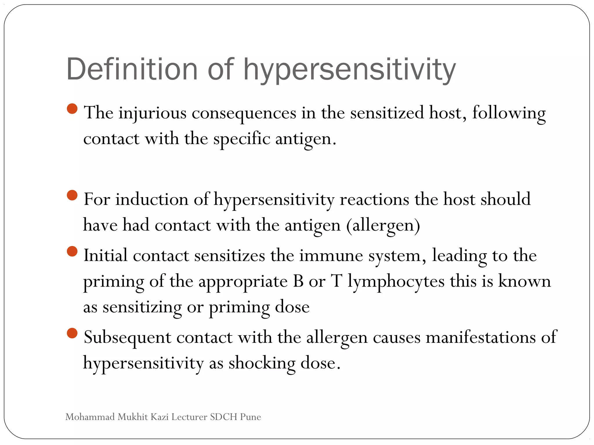 Hypersensitivity | PPT