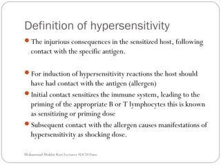 Hypersensitivity | PPT
