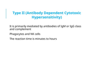 hypersensitivity reaction , type and future | PPTX