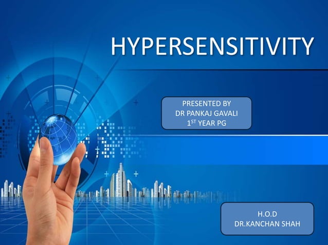 HYPERSENSITIVITY and Its Types and related reaction with examples | PPT