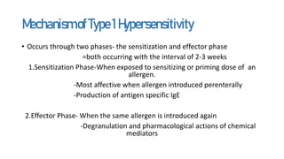 Hypersensitivity type 1 reaction with classification .pptx
