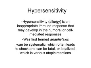 Hypersensitivity Types and Reactions Guide | PPT