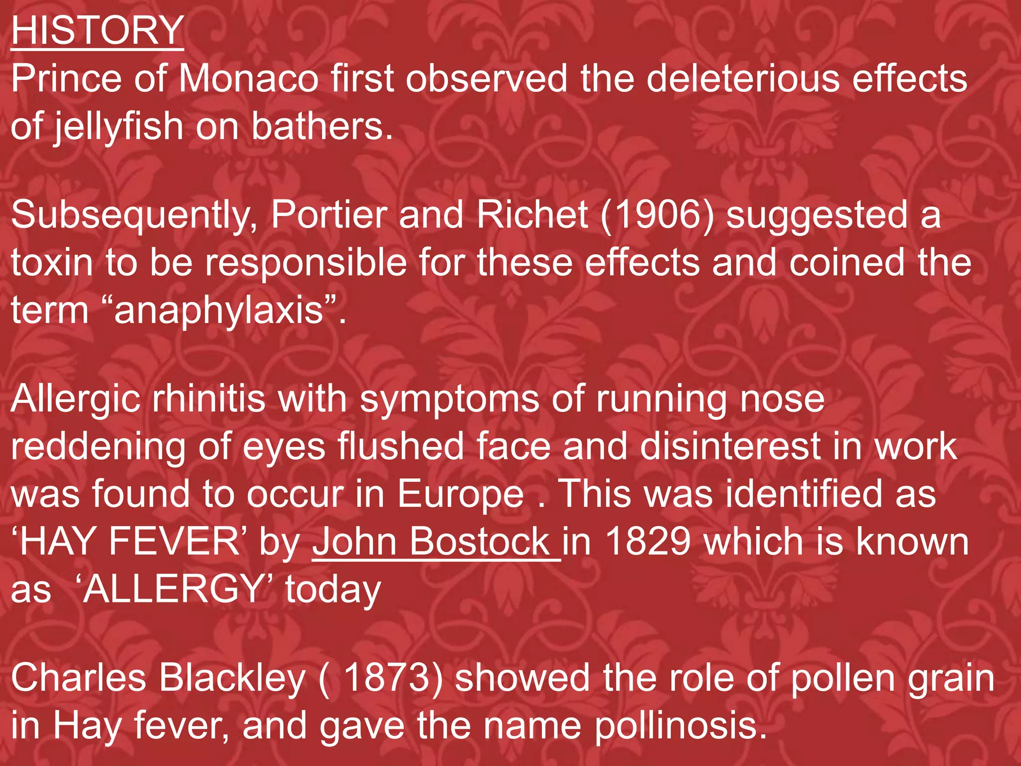 Hypersensitivity and its types ( type 1 anaphylaxis, type 2, Type 3 ...