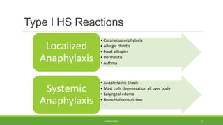 Hypersensitivity allergy reactions | PPSX