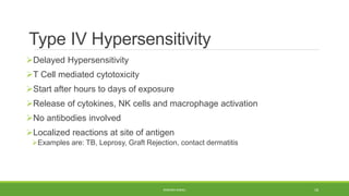 Hypersensitivity allergy reactions | PPSX