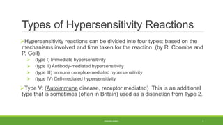 Hypersensitivity allergy reactions | PPSX