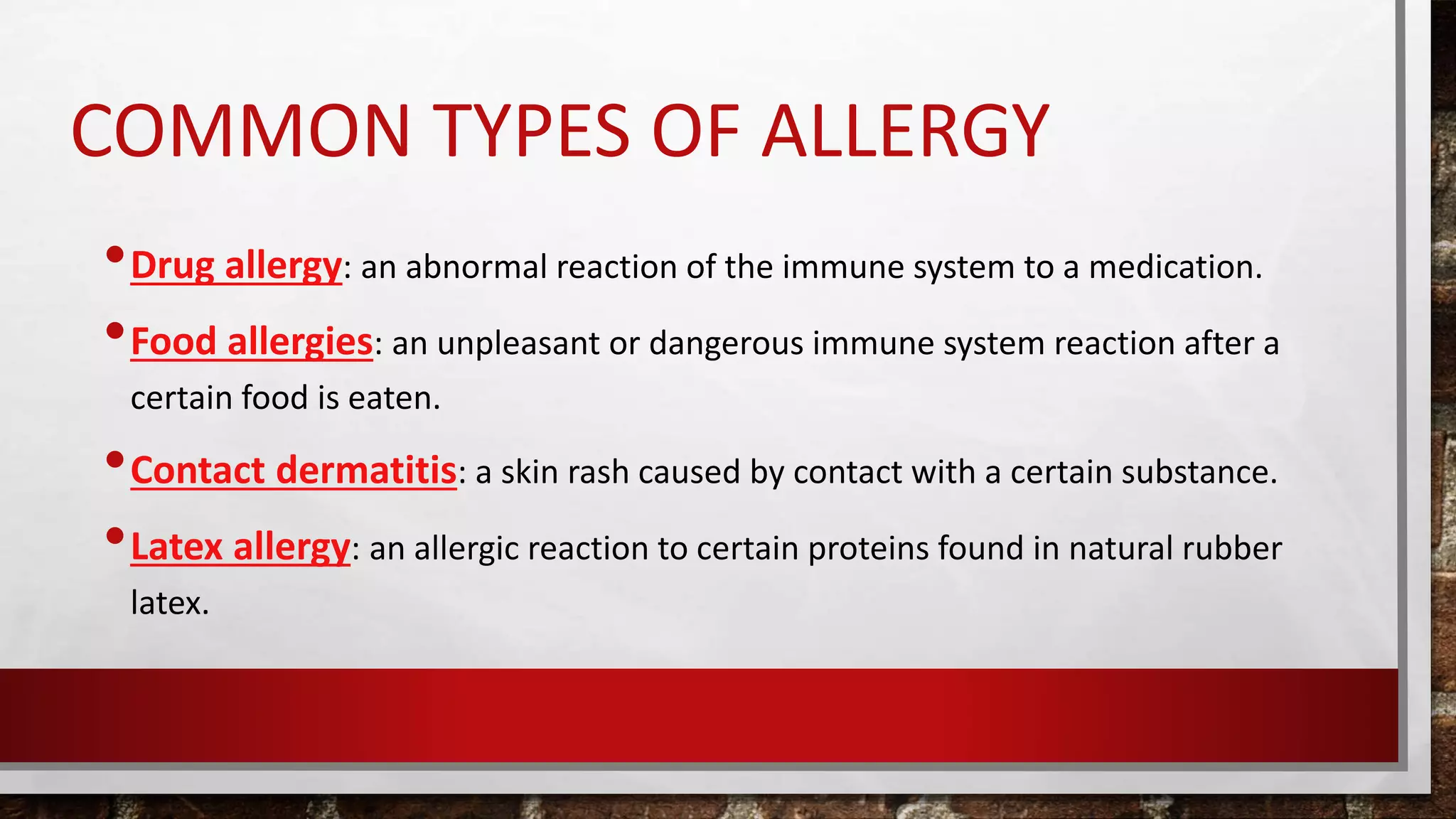 Hypersensitivity or allergic reactions | PPTX