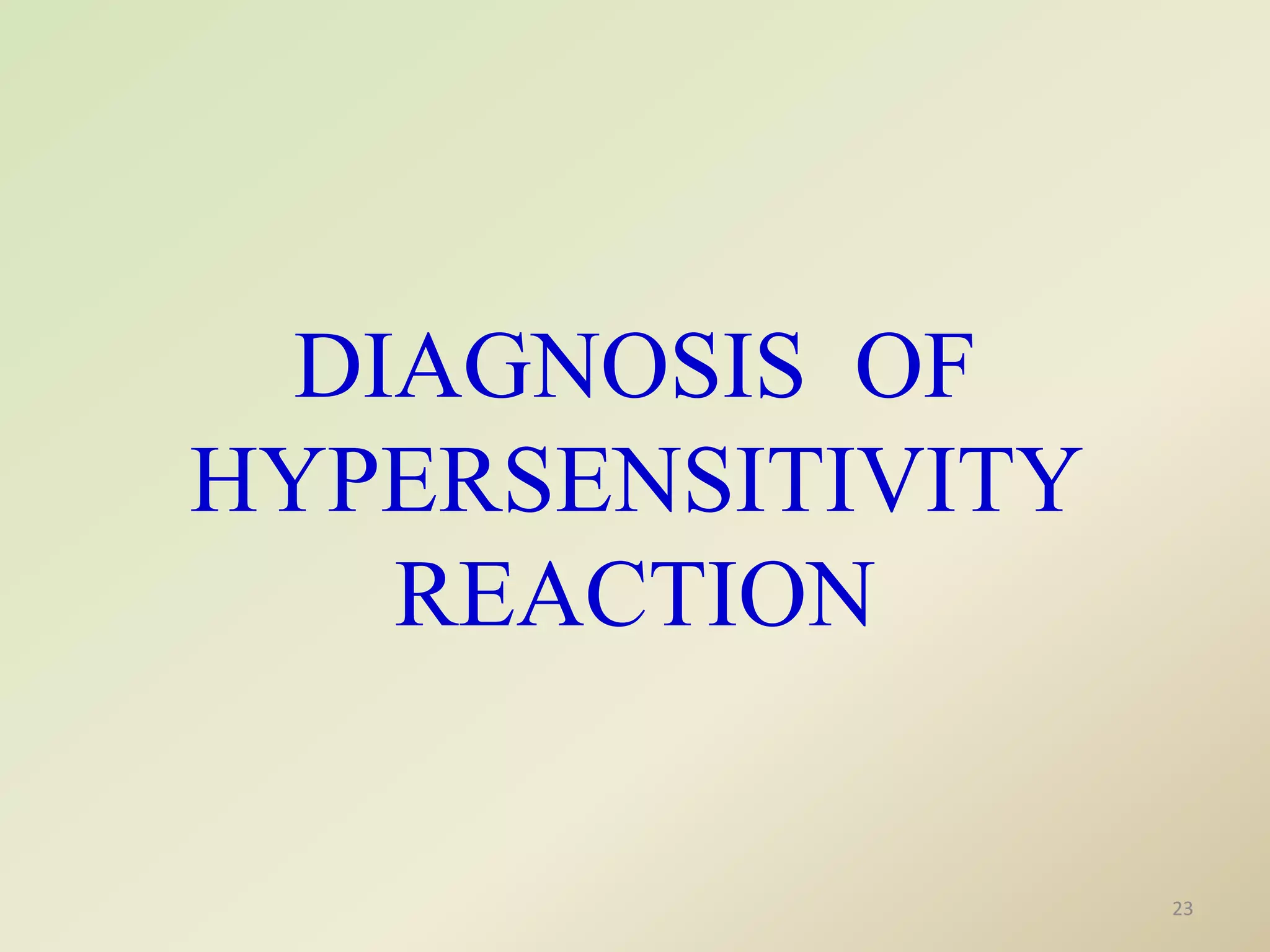 Hypersensitivity or Allergic Reactions | PPTX