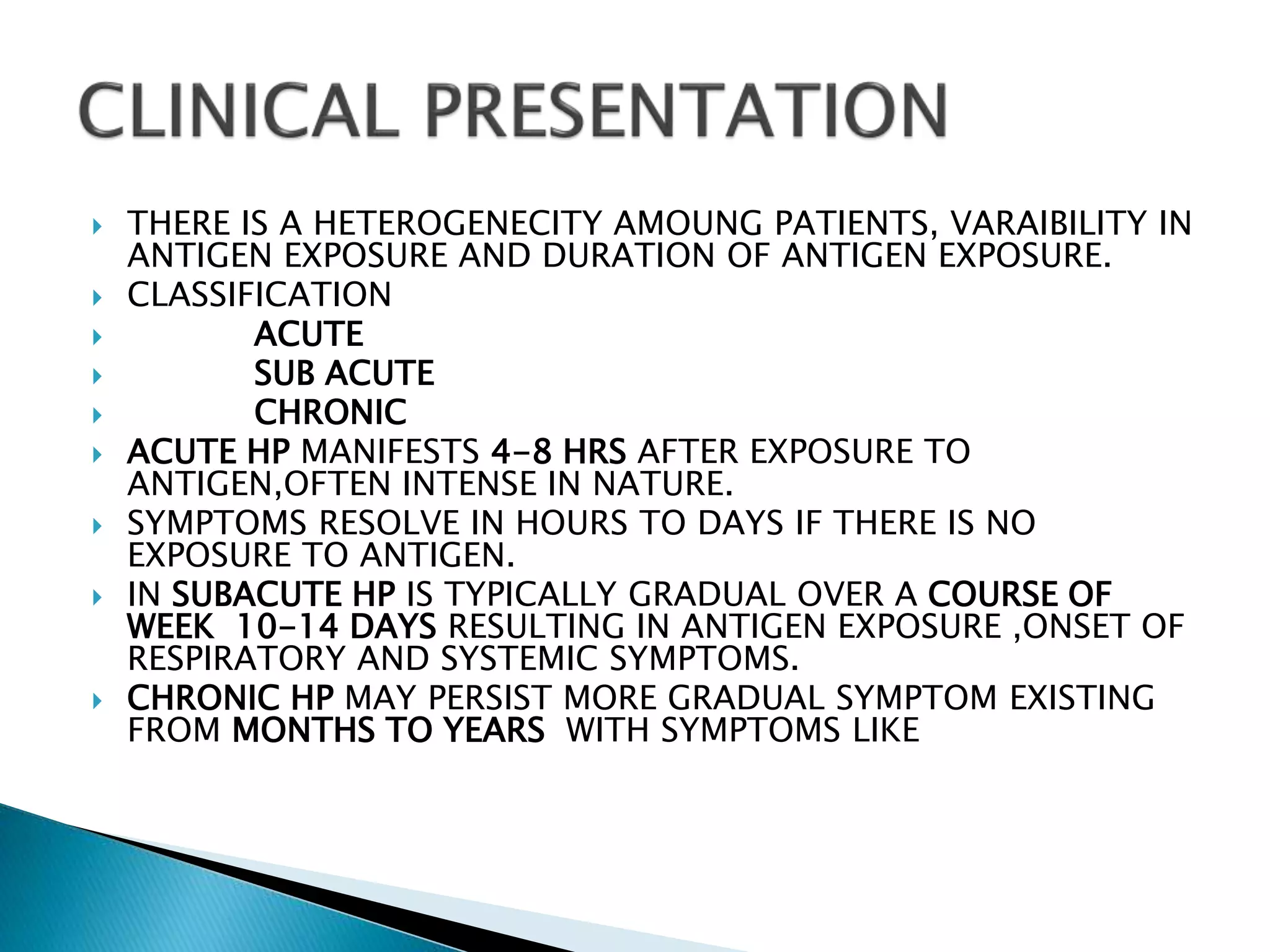 Hypersensitivity pneumonitis | PPTX