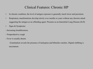 Presentation by S.K Jindal on Hypersensitivity Pneumonitis: Approach to ...