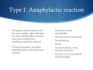Hypersensitivity Reactions.pptx TYPE I,II,III,IV | PPT