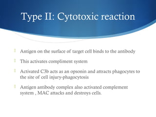 Hypersensitivity Reactions.pptx TYPE I,II,III,IV | PPTX