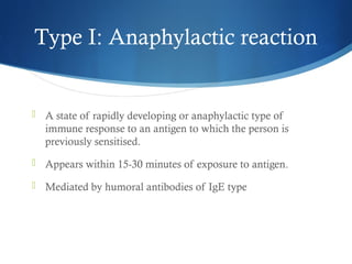 Hypersensitivity Reactions.pptx TYPE I,II,III,IV | PPTX