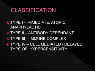 Hypersensitivity reactions class.ppt Pharmacognosyx | PPT
