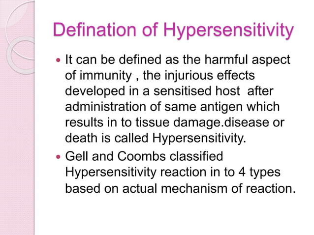 Hypersensitivity allergic reaction | PPT
