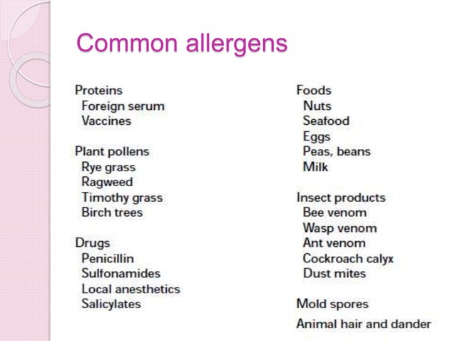Hypersensitivity allergic reaction | PPT