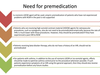 Hypersensitivity to Contrast Media | PPTX