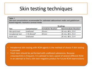 Hypersensitivity to Contrast Media | PPTX