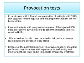 Hypersensitivity to Contrast Media | PPTX