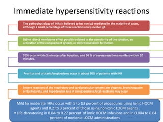 Hypersensitivity to Contrast Media | PPTX