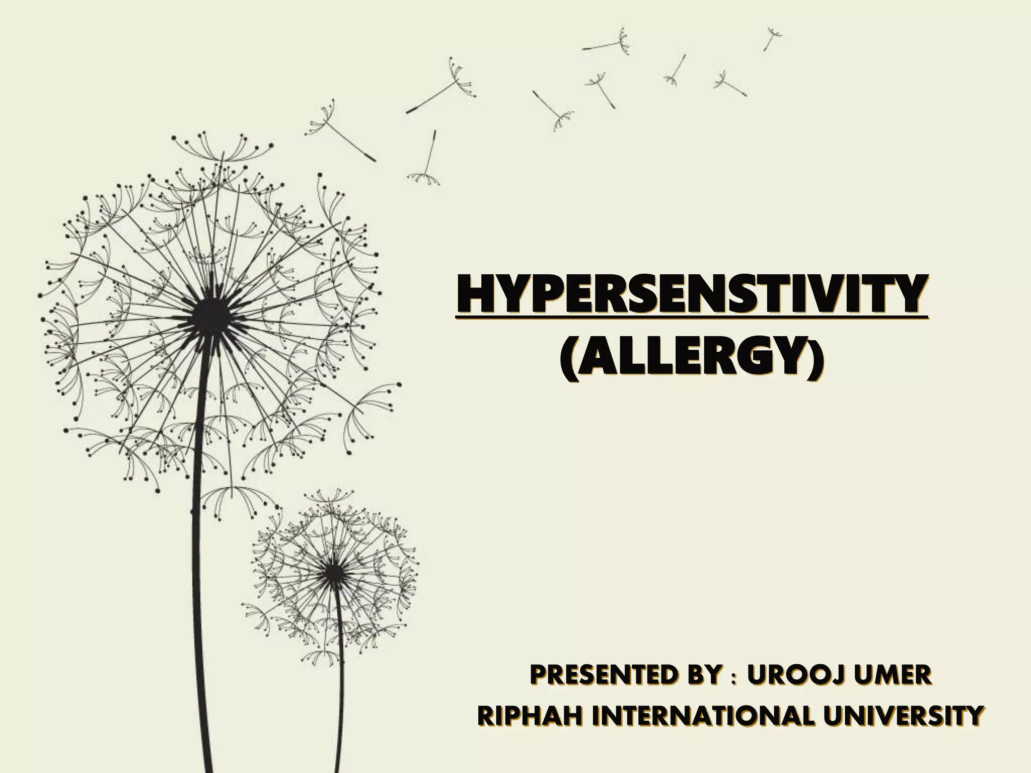 Hypersensitivity pathology by urooj umer | PPTX
