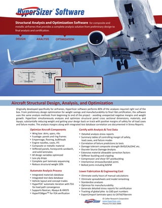 HyperSizer Pro: La ultima herramienta para el sector aerospacial | PDF